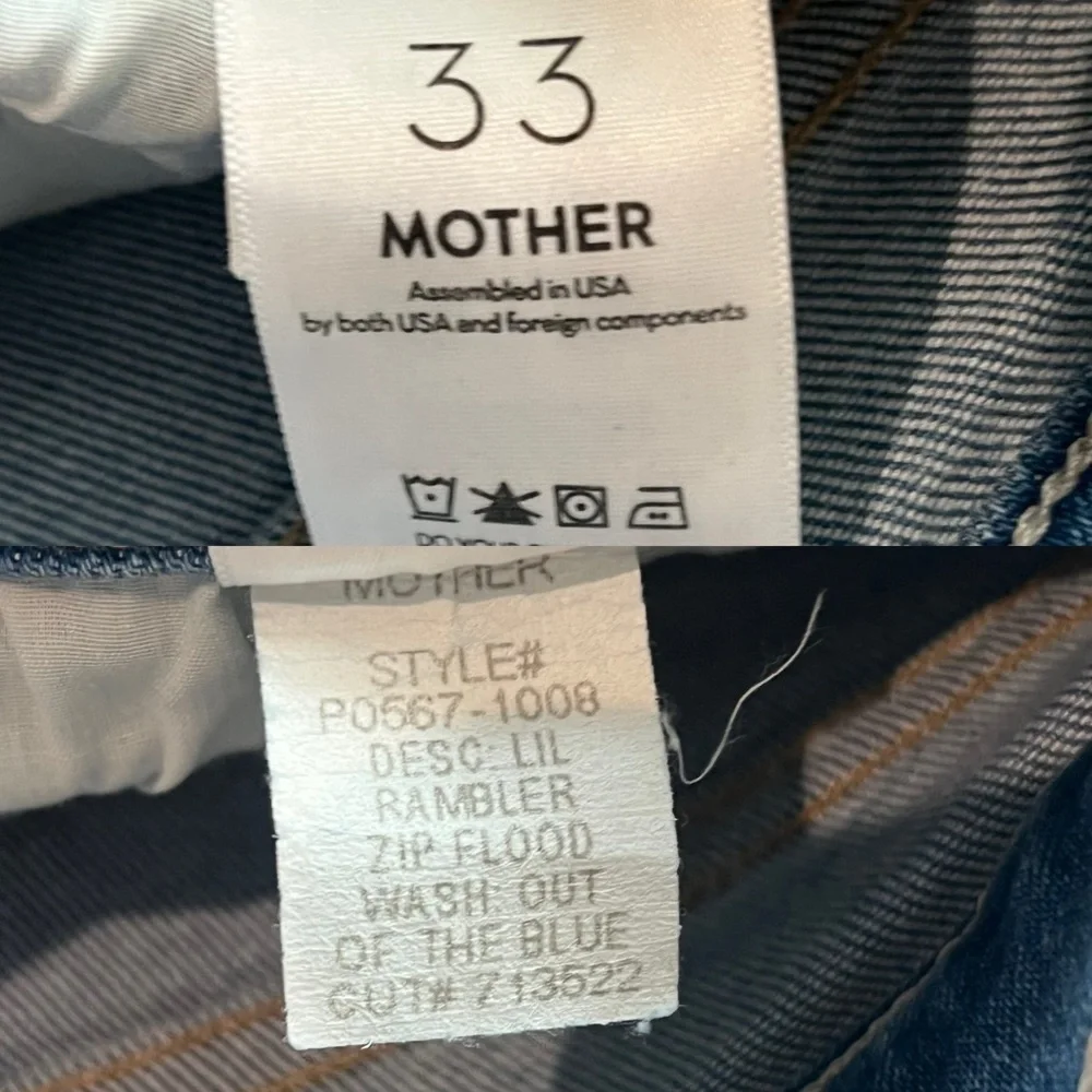 MOTHER | Jeans | Mother Lil Zip Rambler Petites Flood High Rise Cropped ...